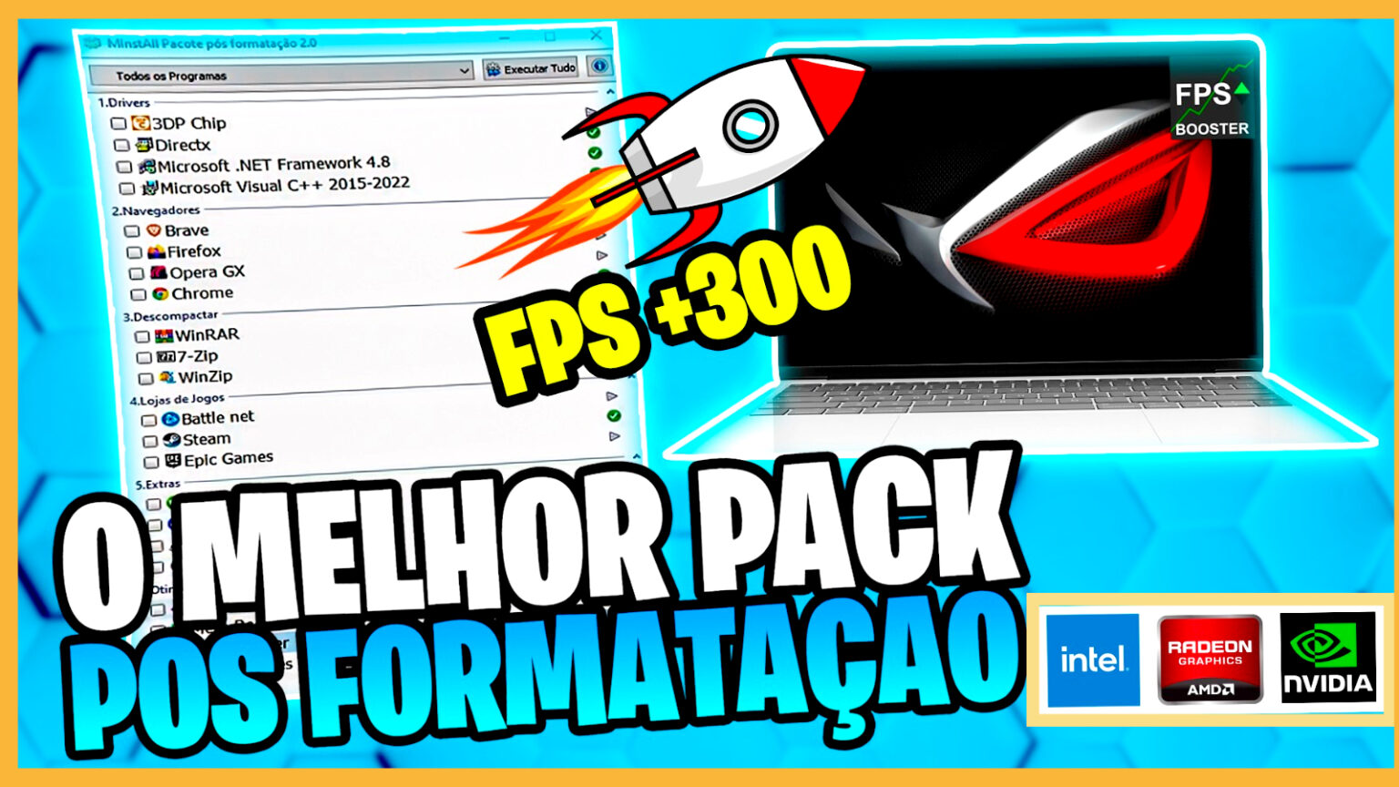 Pack Pós Formatação Versão 5.0 | Pack Para Otimizar Seu Windows | 2024 ...
