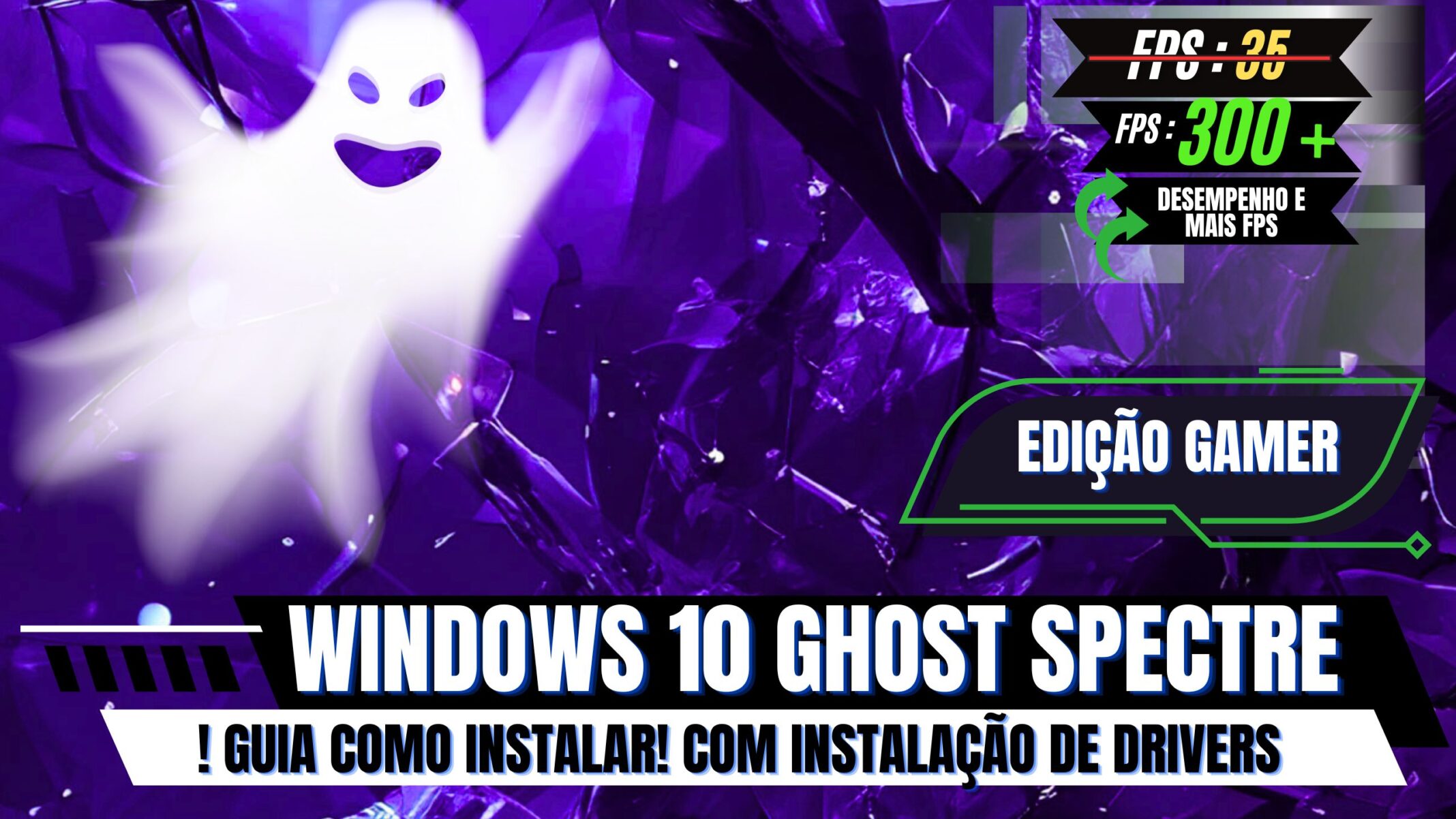 WINDOWS 10 GHOST SPECTRE GAMER LITE 22H2 - Salvando PC Fraco